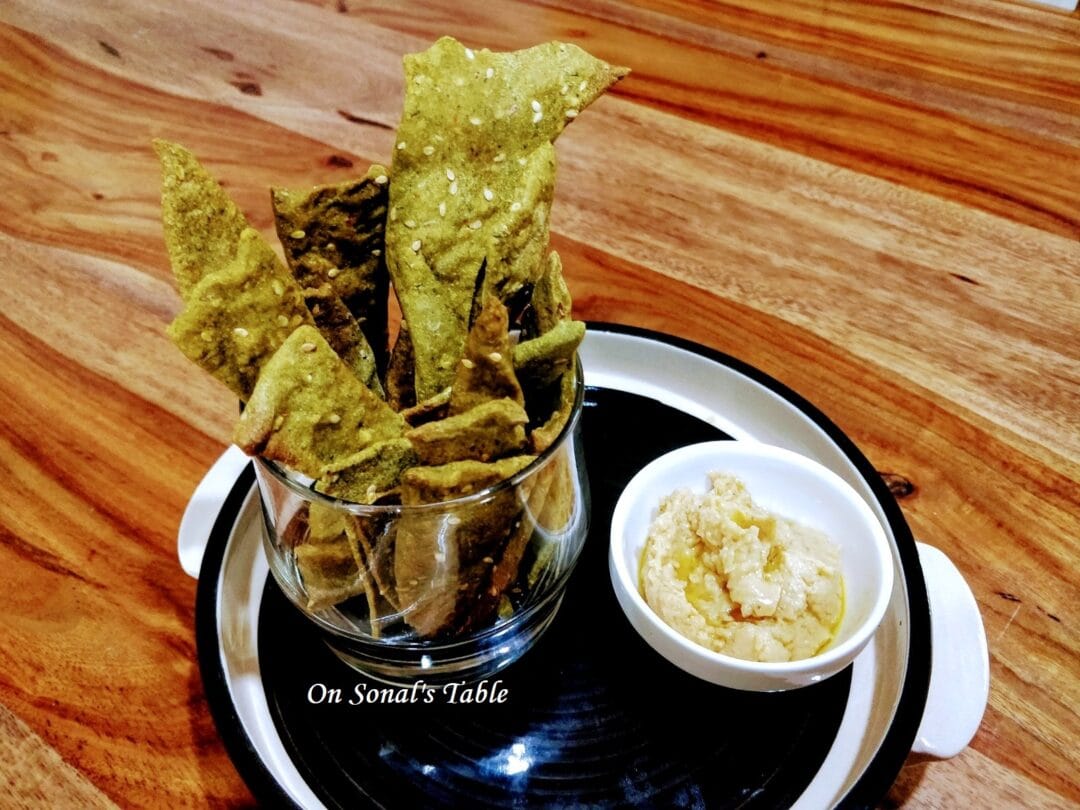 Spinach Lavash (Lebanese bread) - Sonal Singh