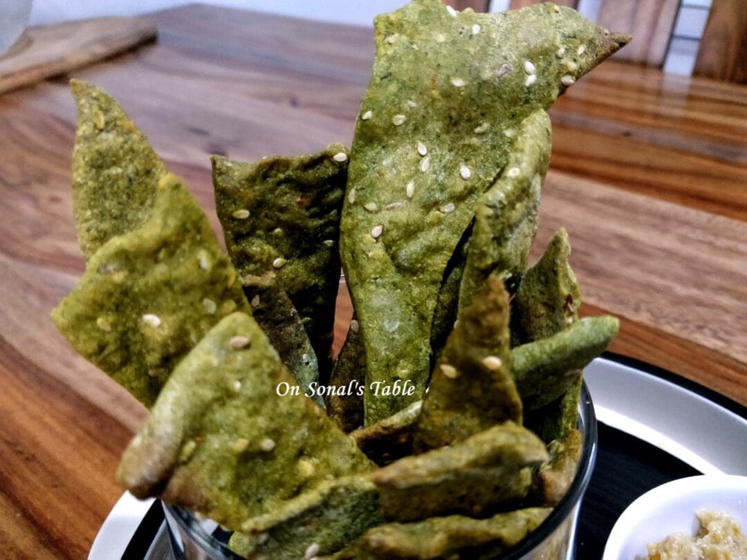 Spinach Lavash (Lebanese bread) - Sonal Singh