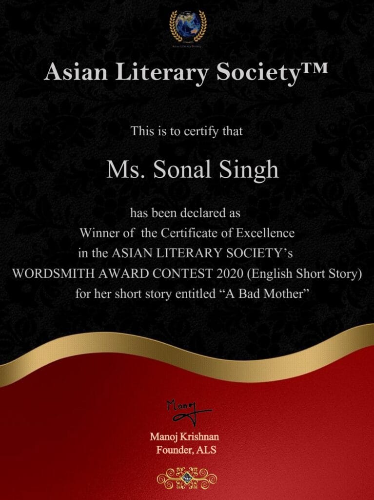 Wordsmith Award Sonal Singh wordsmith-award-sonal-singh